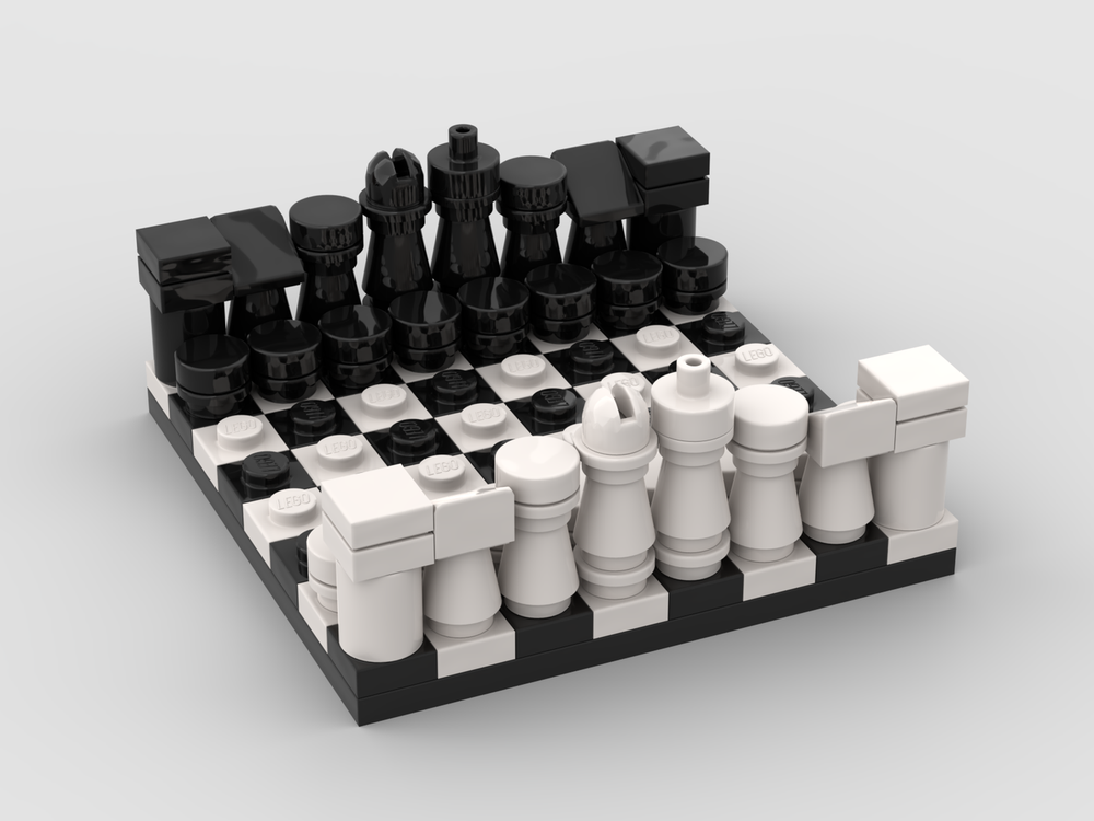 Lego Moc Pocket Chess Set By Gobboleone Rebrickable Build With Lego