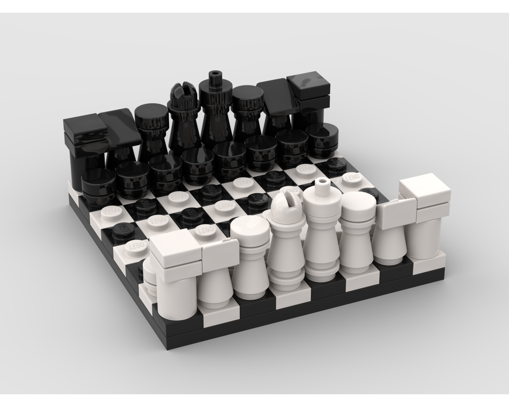 Lego Moc Pocket Chess Set By Gobboleone Rebrickable Build With Lego