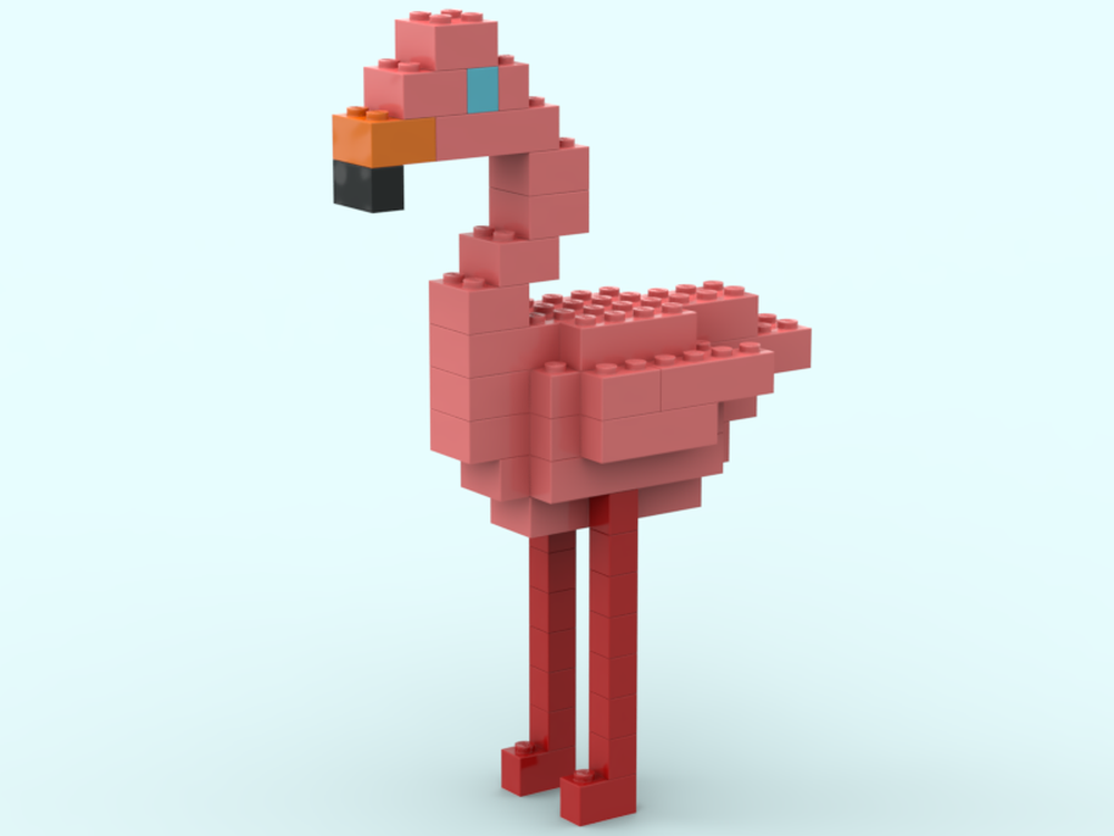 LEGO MOC 11030 Flamingo by Pikminfan67 | Rebrickable - Build with LEGO