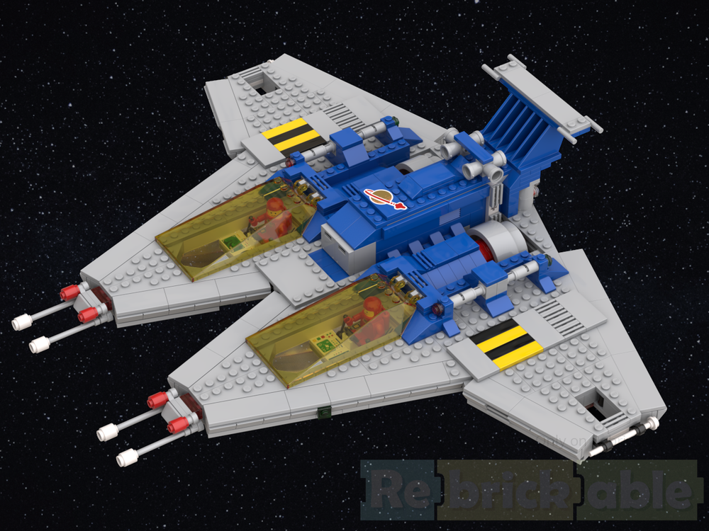 Lego Moc Galaxy Commander 6980 Remake From 2x 10497 Galaxy Explorer