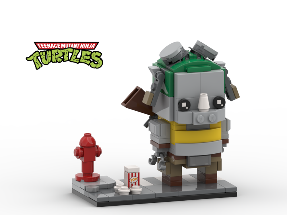 LEGO MOC TMNT - Rocksteady - Brickheadz by EdgarGuacs | Rebrickable ...