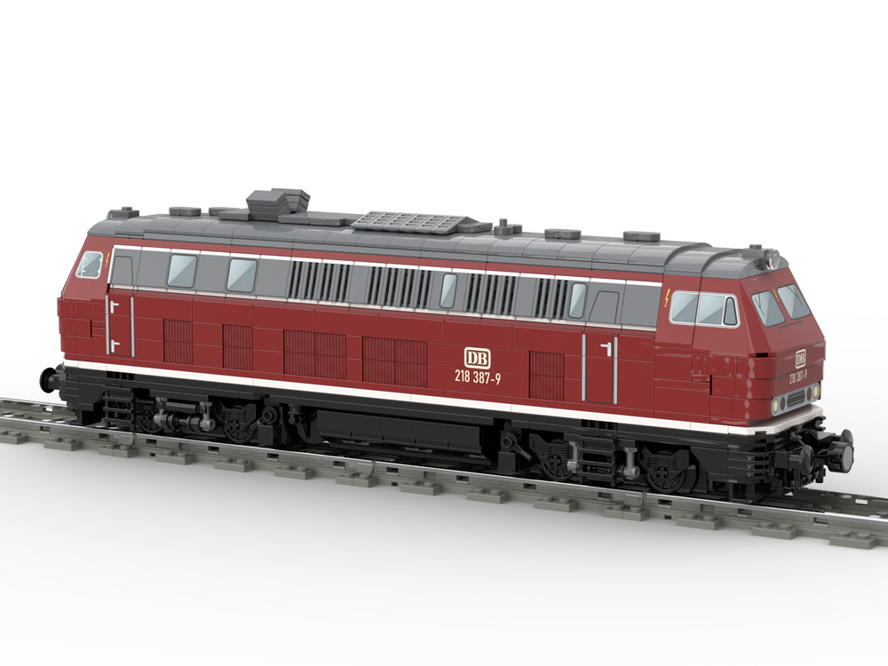 Lego Moc Diesel Locomotive Br218 By Langemat Rebrickable Build With