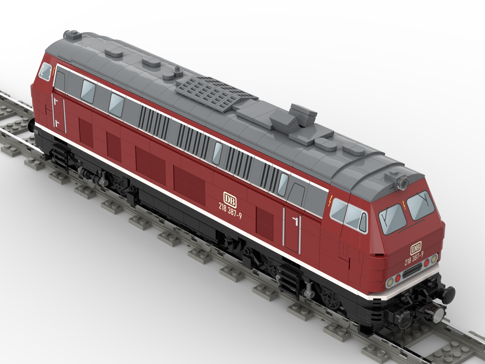 Lego Moc Diesel Locomotive Br218 By Langemat Rebrickable Build With
