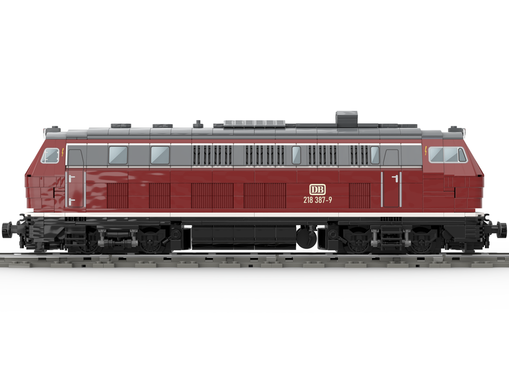 Lego Moc Diesel Locomotive Br218 By Langemat Rebrickable Build With