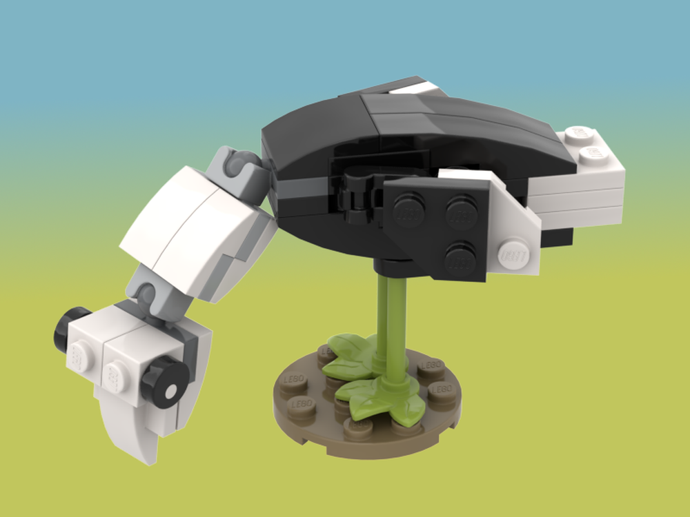 Lego Moc 30641 Ostrich By Pocmoc Rebrickable Build With Lego