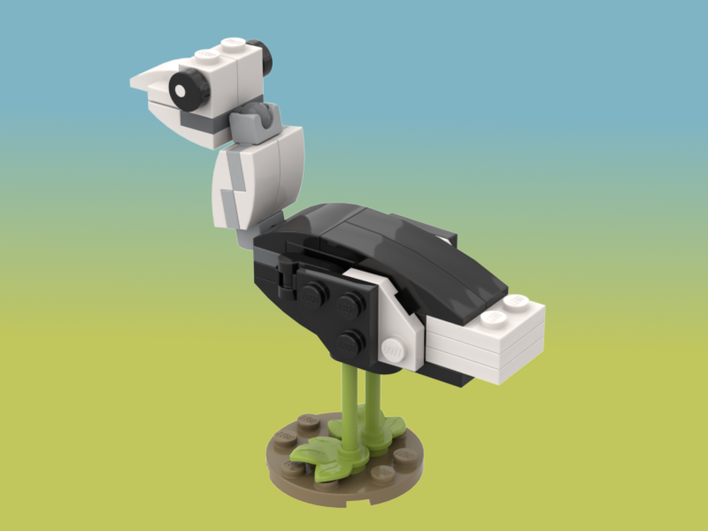 Lego Moc 30641 Ostrich By Pocmoc Rebrickable Build With Lego