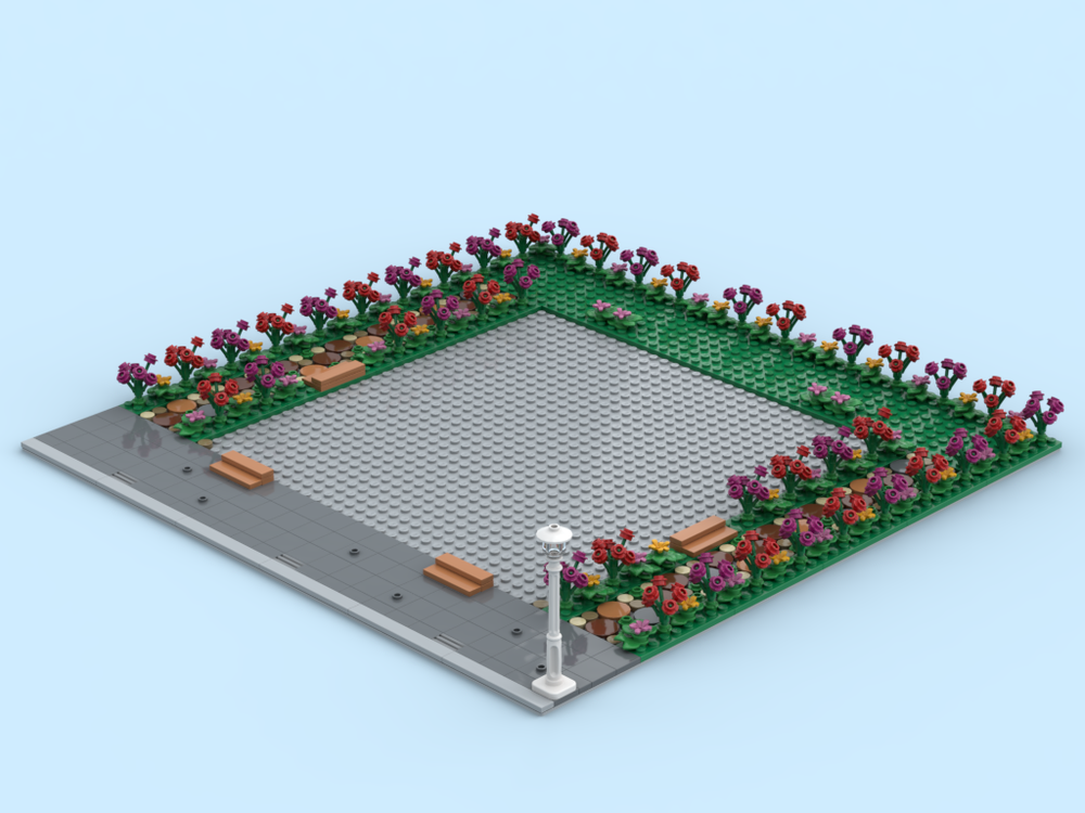 LEGO MOC-151049 48x48 Base for Modular Botanical Garden by Brick ...
