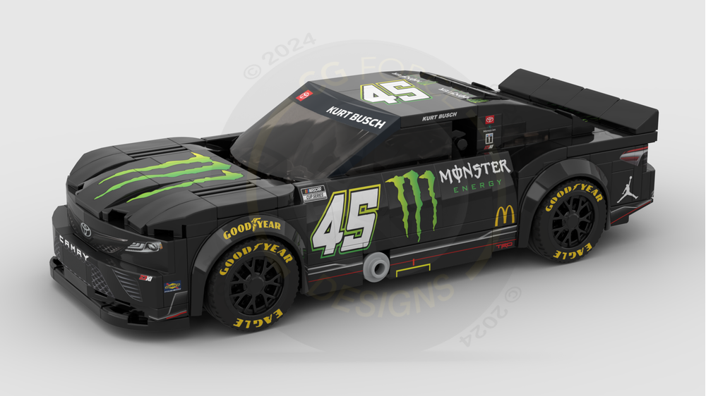 Lego Moc Nascar 2022 23xi Busch By Cgforcedesigns Rebrickable Build
