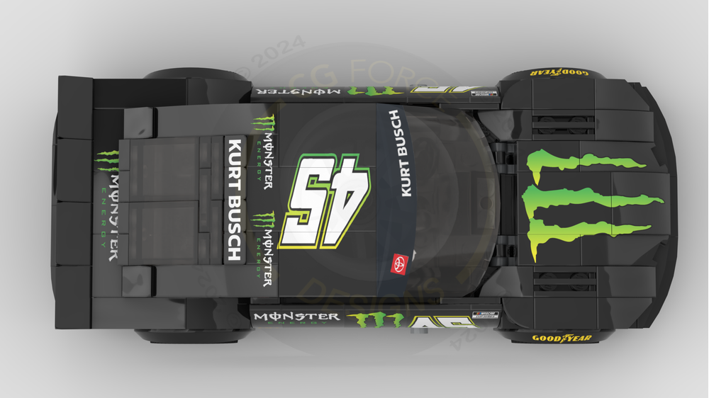 Lego Moc Nascar 2022 23xi Busch By Cgforcedesigns Rebrickable Build