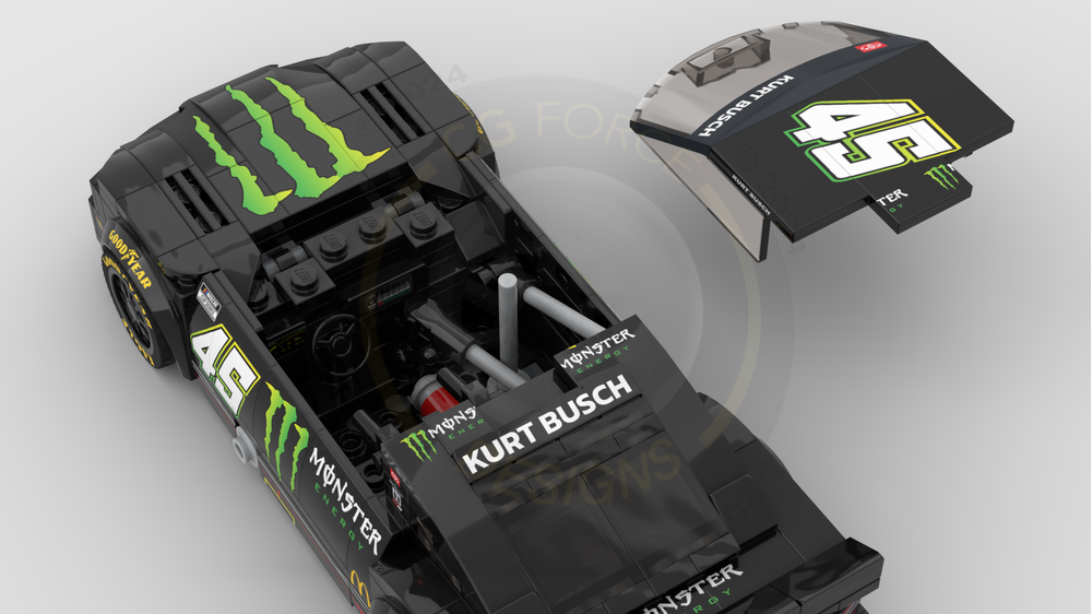 Lego Moc Nascar 2022 23xi Busch By Cgforcedesigns Rebrickable Build