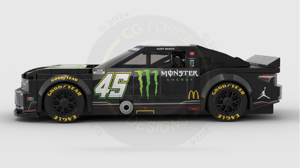 Lego Moc Nascar 2022 23xi Busch By Cgforcedesigns Rebrickable Build