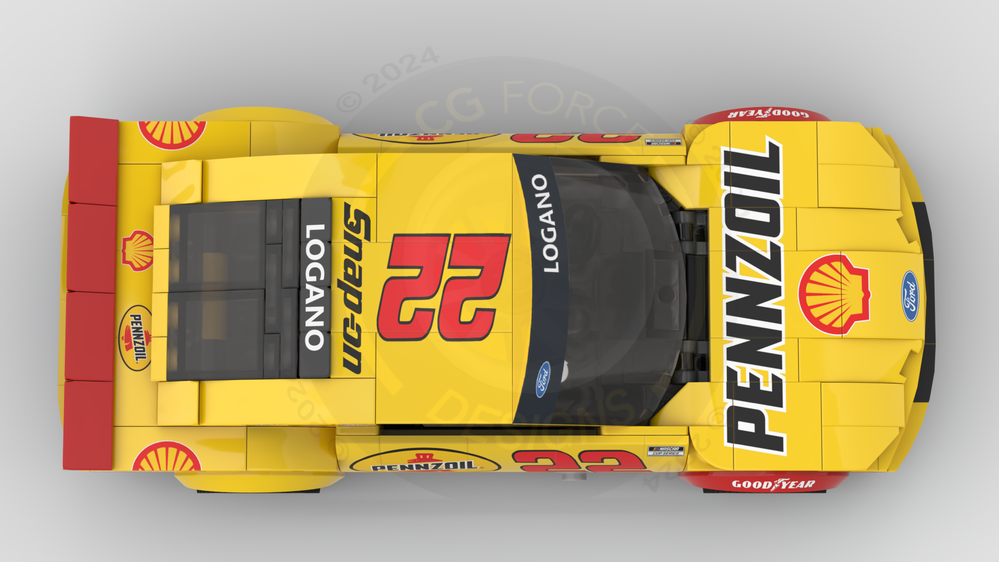 Lego Moc Nascar 2022 Pke Logano By Cgforcedesigns Rebrickable Build