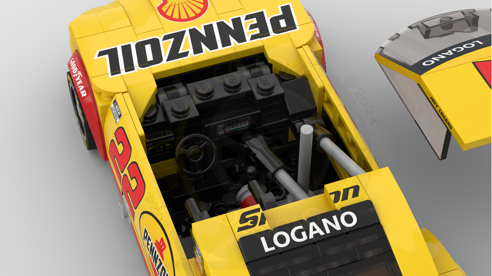 Lego Moc Nascar 2022 Pke Logano By Cgforcedesigns Rebrickable Build