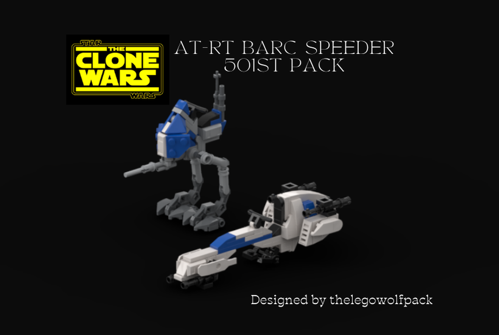 LEGO MOC AT-RT Barc speeder 501st pack by thelegowolfpack | Rebrickable ...