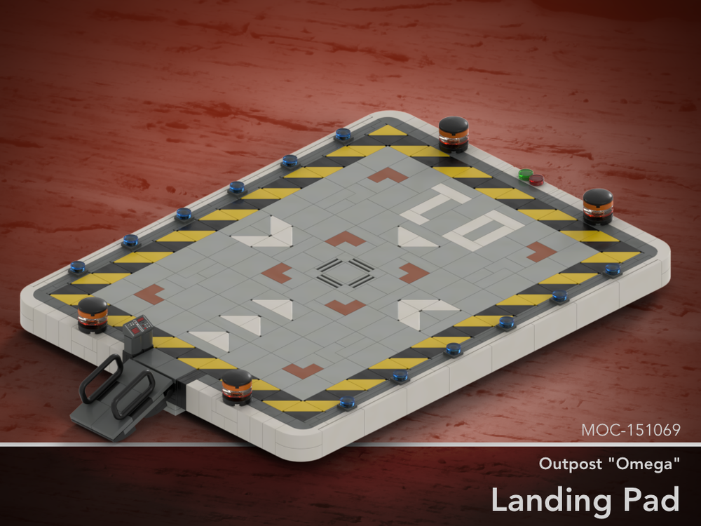 LEGO MOC Outpost Omega : Landing Pad by brampf | Rebrickable - Build ...