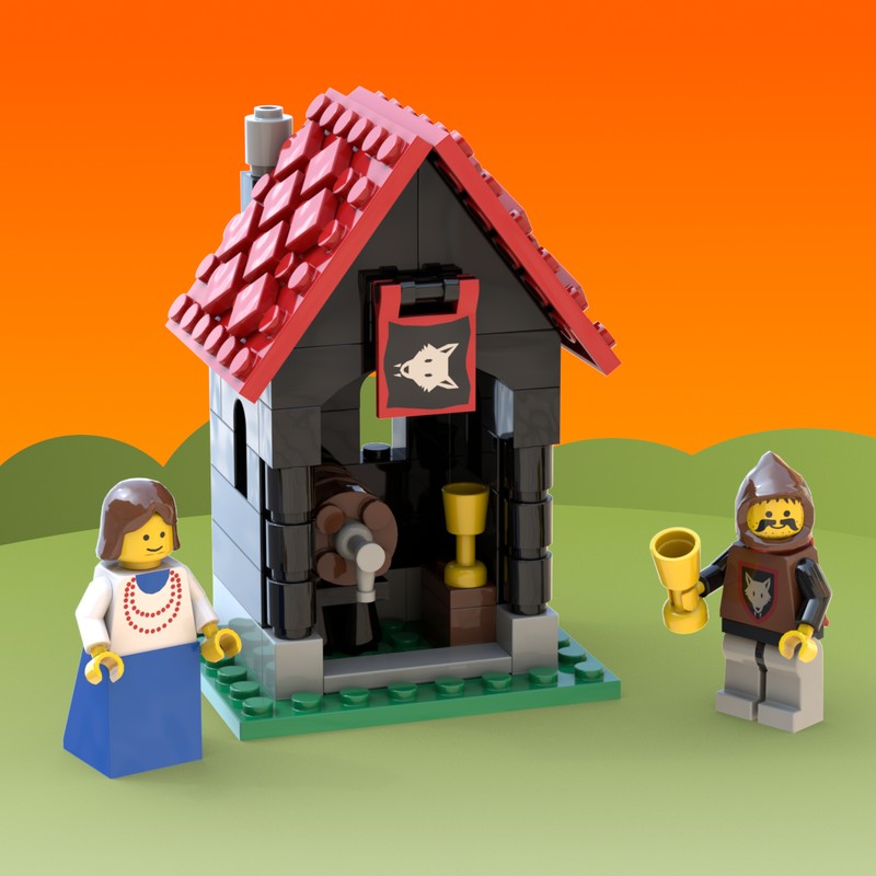 LEGO MOC GRAY WOLF INN by Second_Stone_Age | Rebrickable - Build with LEGO