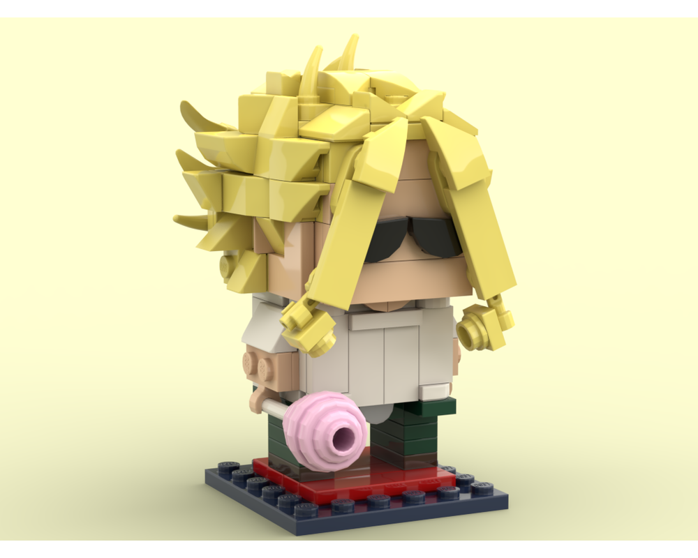 LEGO MOC Toshinori Yagi All Might My Hero Academia Brickheadz by NinjaChips20 Rebrickable Build with LEGO