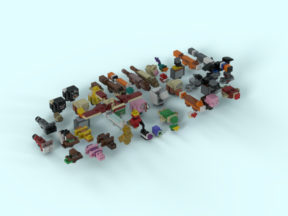 LEGO MOC Minecraft Dungeons pets by BumboBaggins | Rebrickable - Build ...