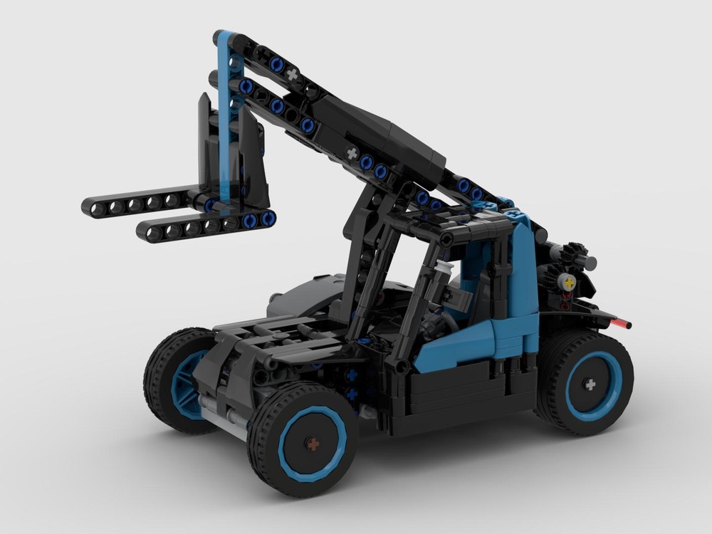 LEGO MOC Telehandler - Blue (42162) by ConstructionsByDonat ...