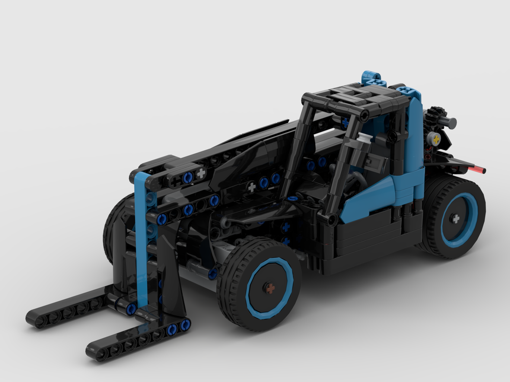 LEGO MOC Telehandler - Blue (42162) by ConstructionsByDonat ...