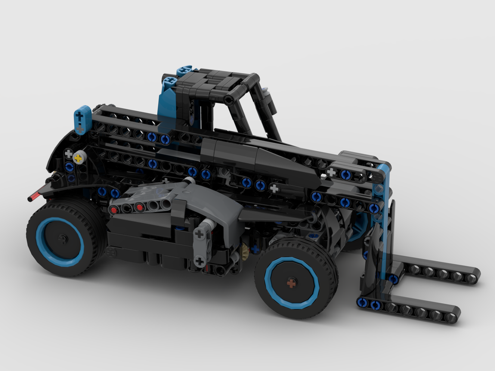 LEGO MOC Telehandler - Blue (42162) by ConstructionsByDonat ...