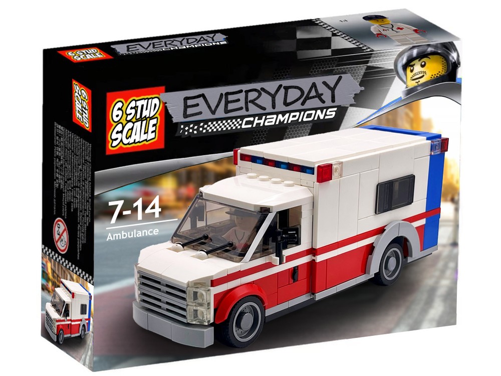 Lego Moc Ambulance By Ibrickeditup Rebrickable Build With Lego