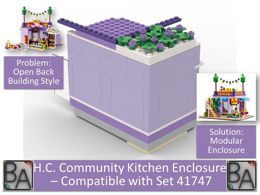 LEGO MOC Heartlake City Community Kitchen Enclosure - Compatible with ...