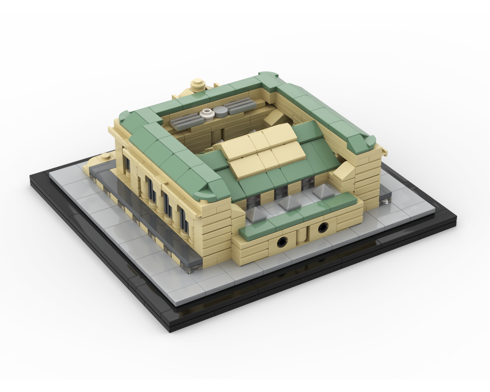 Lego Moc Grand Central Terminal Station 1800 Scale By Spbrix