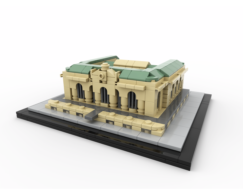 Lego Moc Grand Central Terminal Station 1800 Scale By Spbrix