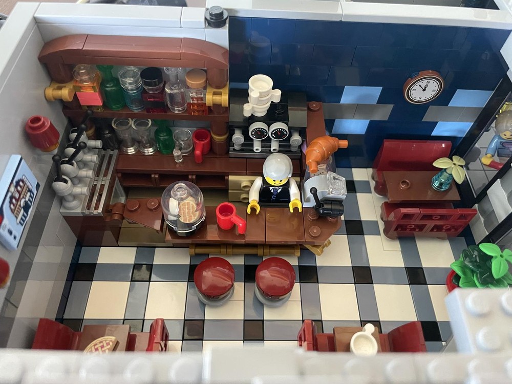 LEGO MOC Cafe Corner 10182 Interior Mod by PH-VAP | Rebrickable - Build ...