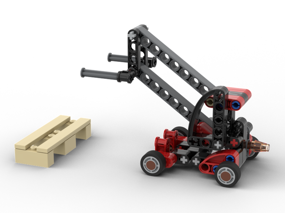 LEGO MOC 30655 - Telehandler with Pallet by hoppepe | Rebrickable ...