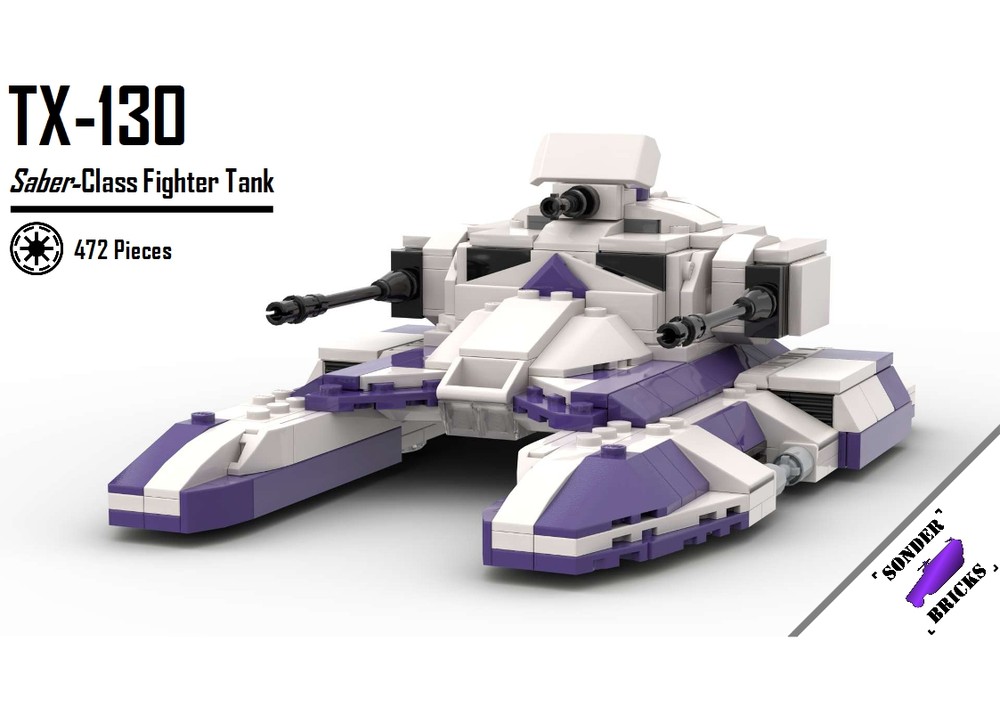 LEGO MOC TX-130 Saber-Class Fighter Tank by SonderBricks | Rebrickable ...