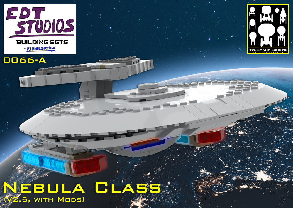 LEGO MOC Nebula Class (with Mods) (v2.75) by D10MegasXLR | Rebrickable ...