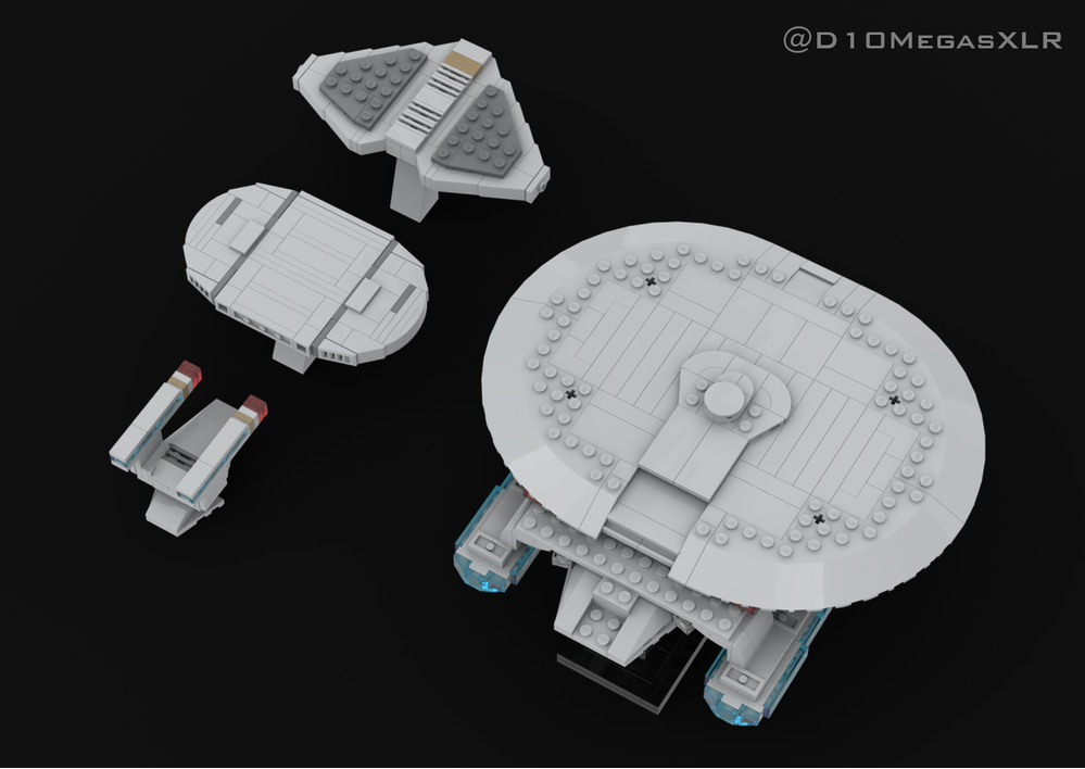 LEGO MOC Nebula Class (with Mods) (v2.75) by D10MegasXLR | Rebrickable ...