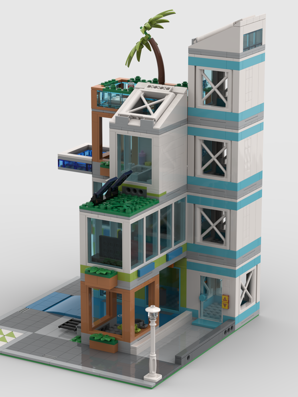 LEGO MOC Luxury Apartment Modular by KTBrickworks | Rebrickable - Build ...