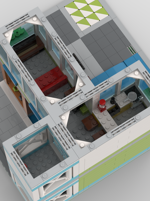 LEGO MOC Luxury Apartment Modular by KTBrickworks | Rebrickable - Build ...