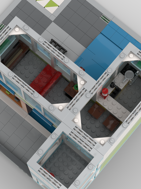LEGO MOC Luxury Apartment Modular by KTBrickworks | Rebrickable - Build ...