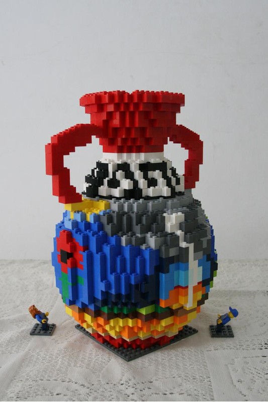 LEGO MOC Decorated Vase by LegoOri | Rebrickable - Build with LEGO