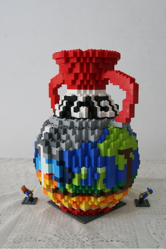 LEGO MOC Decorated Vase by LegoOri | Rebrickable - Build with LEGO