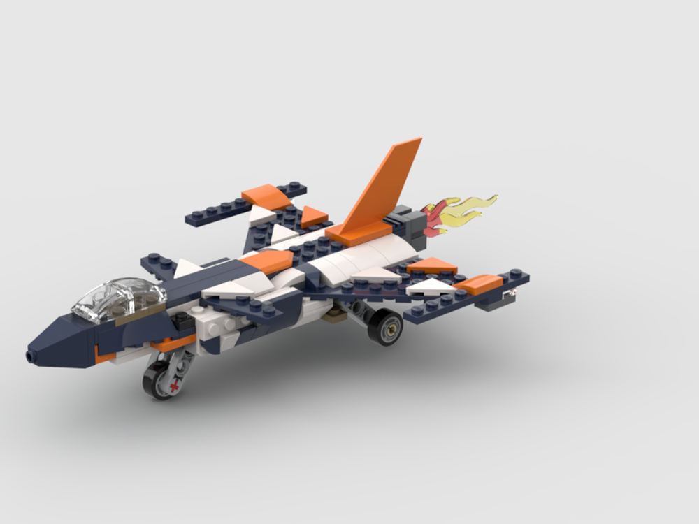 LEGO MOC 31126 - F39 GRIPEN by fgrcraft | Rebrickable - Build with LEGO
