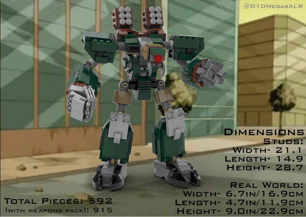 LEGO MOC Glorft Mech (V2) by D10MegasXLR | Rebrickable - Build with LEGO