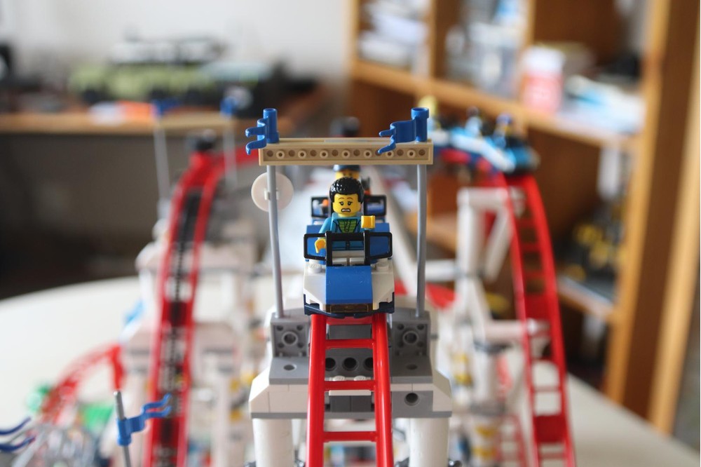 Lego Moc Dual Chain Roller Coaster By Bku Rebrickable Build With Lego