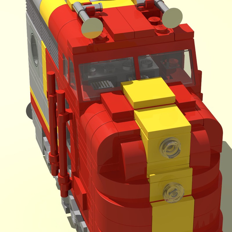 LEGO MOC Mini Santa Fe Super Chief A-Unit Locomotive by Basti2 ...