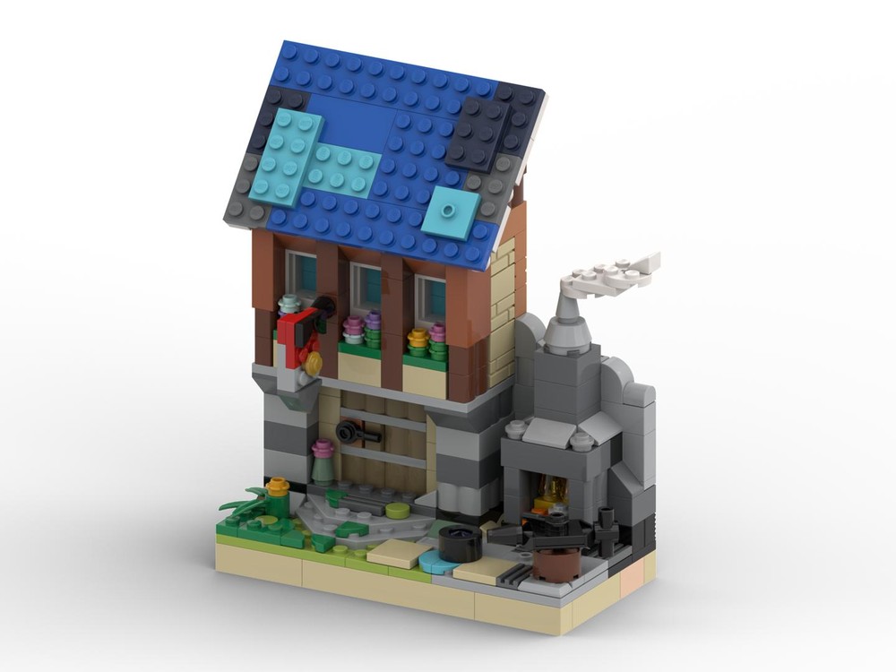 LEGO MOC 11021 Blacksmith by Dafeld | Rebrickable - Build with LEGO