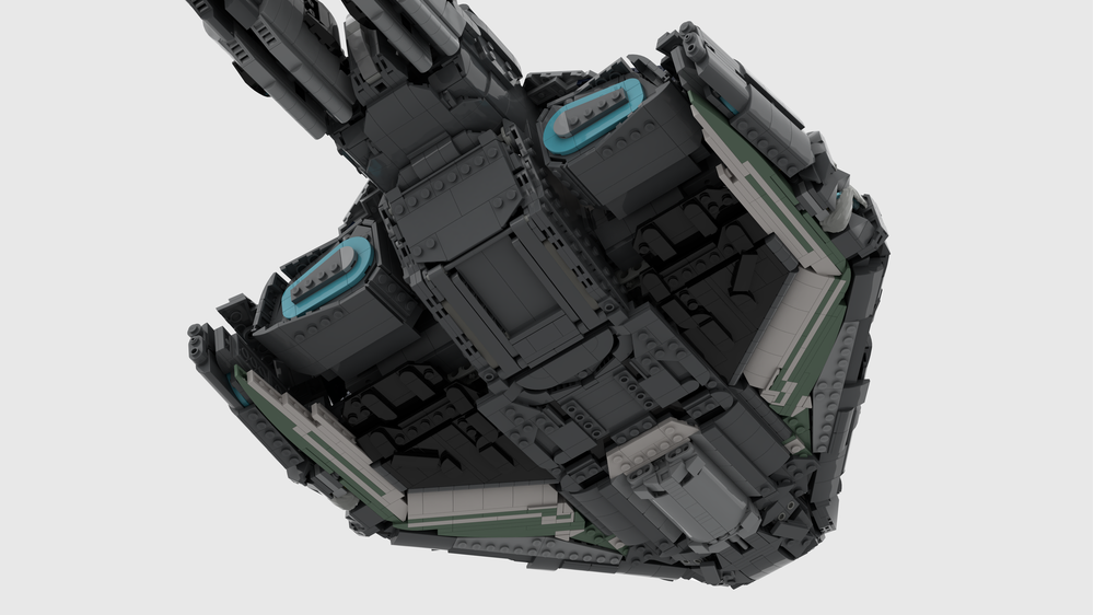 Lego Moc Warframe Liset Landing Craft By Mannok Rebrickable Build