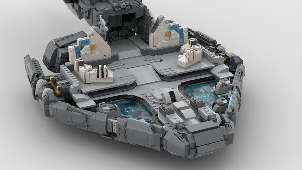 Lego Moc Warframe Liset Landing Craft By Mannok Rebrickable Build