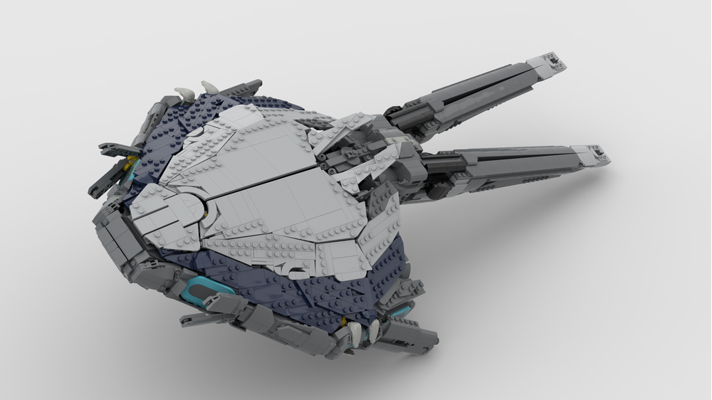 Lego Moc Warframe Liset Landing Craft By Mannok Rebrickable Build