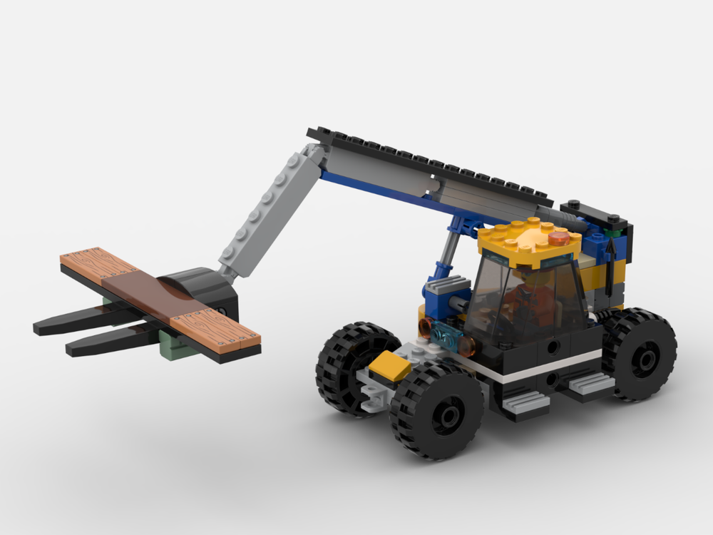 LEGO MOC 60385 Telehandler by BrickBash | Rebrickable - Build with LEGO