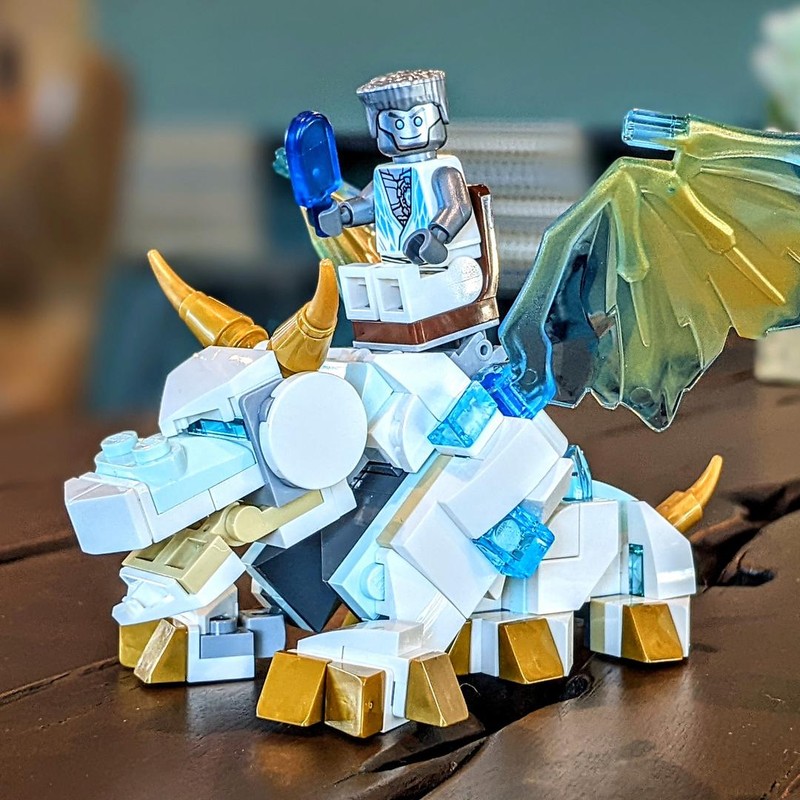 LEGO MOC Mini Ice Dragon by Brick Daimyo | Rebrickable - Build with LEGO