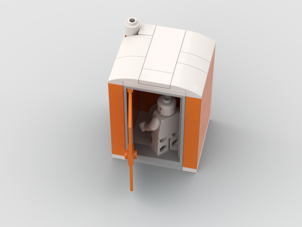 LEGO MOC-151361 Porta Potty by 640Maple | Rebrickable - Build with LEGO
